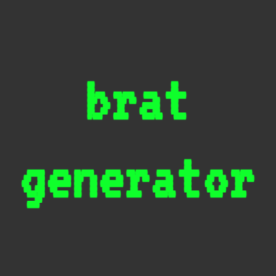Free Brat Generator - Create Viral Memes & Font Design